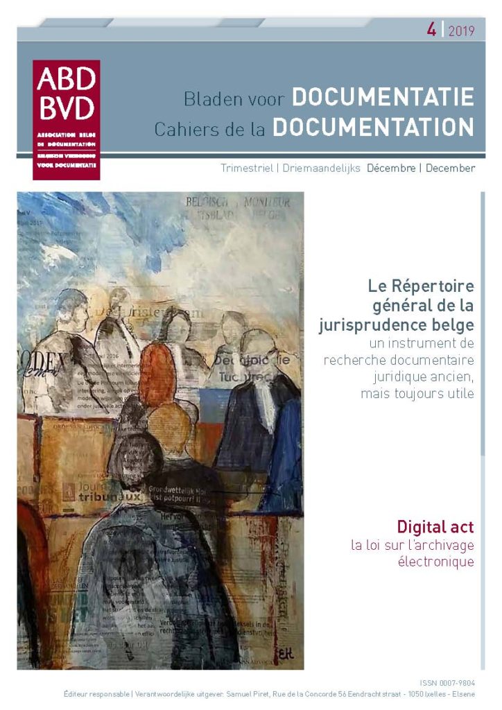 Cahiers de la Documentation 2019/4 (décembre 2019) - ABD-BVD